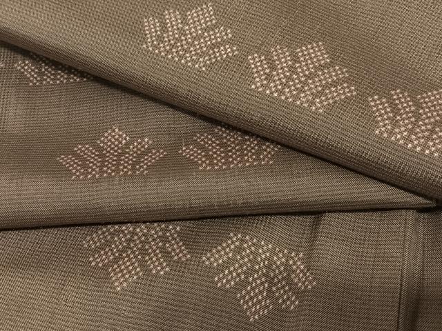 平和屋着物●本場大島紬　7マルキ　葦　三越扱い　正絹　逸品　AAAU8216zg