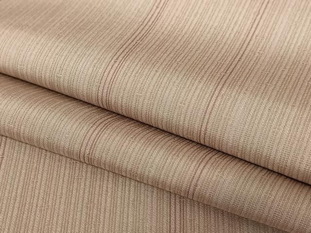 平和屋着物●お召　竹縞　正絹　逸品　AAU8237zg