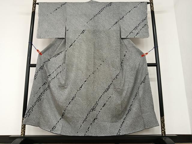 平和屋着物●訪問着　総絞り　黒地　さが美扱い　正絹　逸品　AAAU8288zg