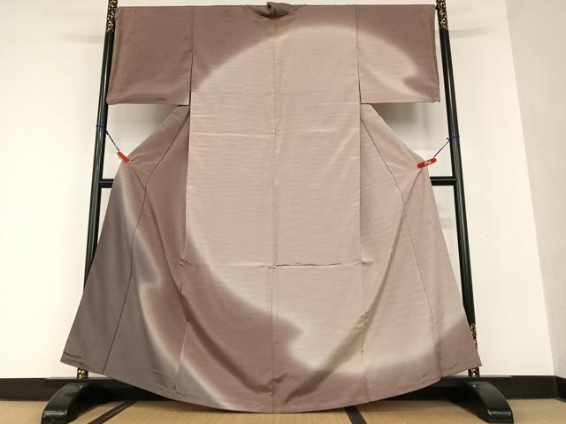 平和屋着物●本塩沢　やまだ織　訪問着　染色作家　桐村博　訪問着　霞文　暈し染め　正絹　逸品　AAAU8359zg