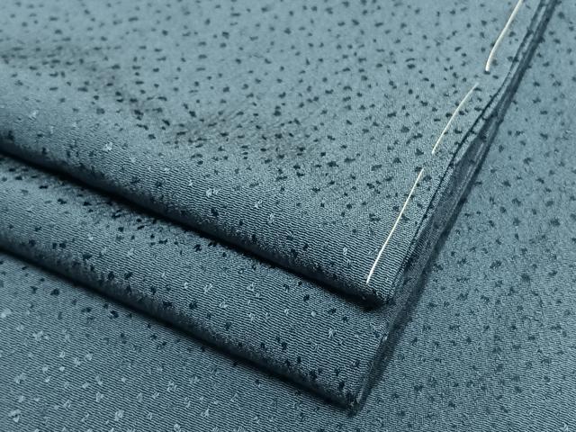 平和屋着物▽上質な色無地　単衣　藍鼠色　正絹　逸品　未使用　AAAU8526fy