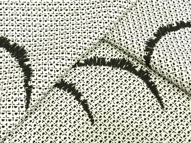 平和屋着物▽小紋　単衣　雪芝文　洗える着物　AAAU8566fy