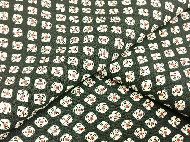 平和屋着物▽小紋　単衣　鹿の子文様　洗える着物　AAAU8636fy