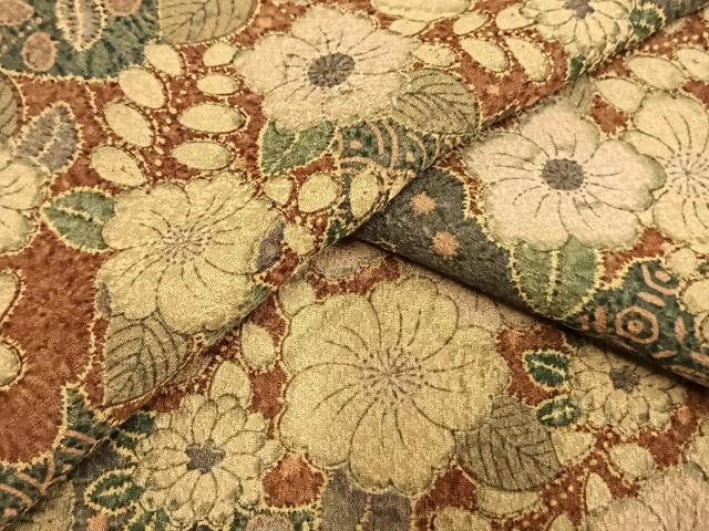 平和屋着物▽小紋　単衣　辻が花　洗える着物　AAAU8647fy