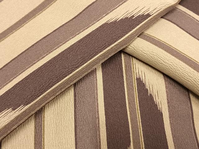 平和屋着物▽小紋　単衣　縞　洗える着物　AAAU8685fy