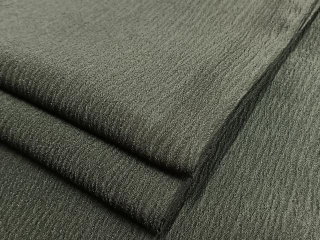 平和屋着物▽色無地　単衣　革色　洗える着物　AAAU8711fy