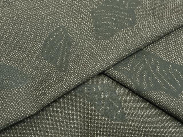 平和屋着物▽紬　単衣　散らし文様　洗える着物　AAAV2624fy