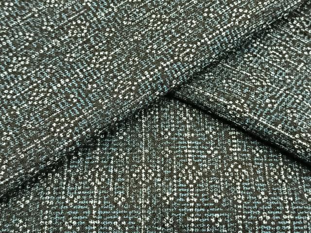 平和屋着物▽小紋　単衣　幾何学文様　AAAV2799fy