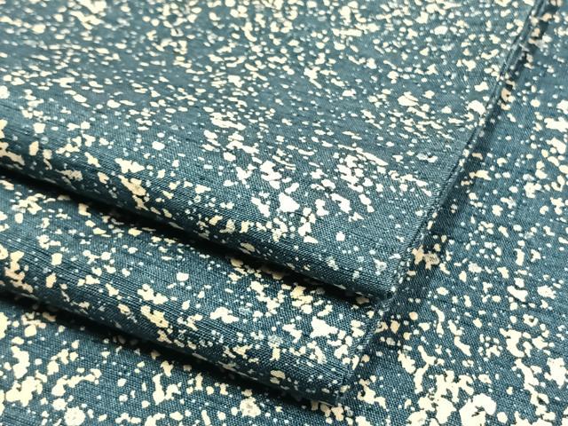 平和屋着物▽上質な紬　単衣　霞文　正絹　逸品　AAAV2819fy