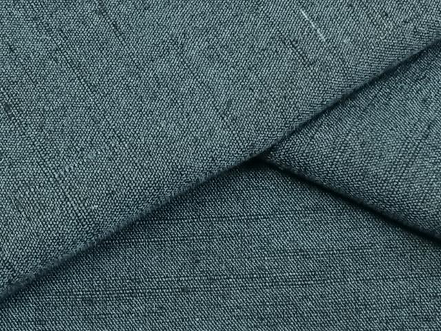 平和屋着物▽男性　単衣　色無地　鉄御納戸色　正絹　逸品　未使用　AAAV2874fy