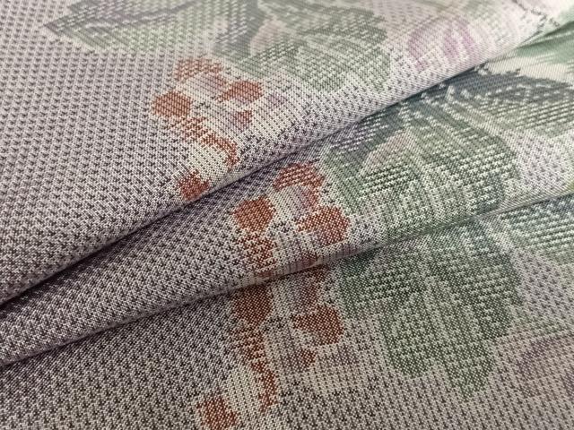 平和屋着物●都喜ヱ門　本場大島紬　9マルキ　総絣　葡萄蔦の葉文　藤絹織物謹製　正絹　逸品　AAAV7021zg