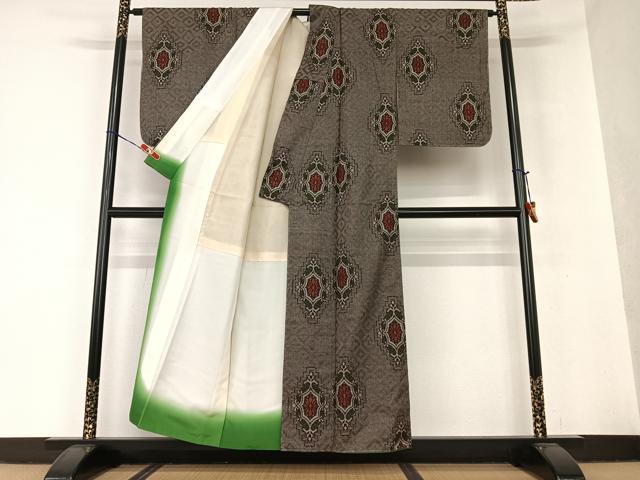 平和屋着物○上質な紬 縞 正絹 逸品 AAAW4138np