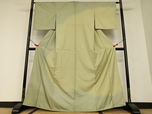 平和屋着物●本場染大島紬　訪問着　花唐草文　暈し染め　正絹　逸品　AAAV7110zg