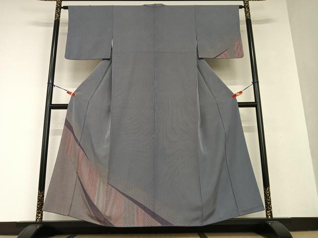 平和屋着物●訪問着　間道　正絹　逸品　AAAV7119zg