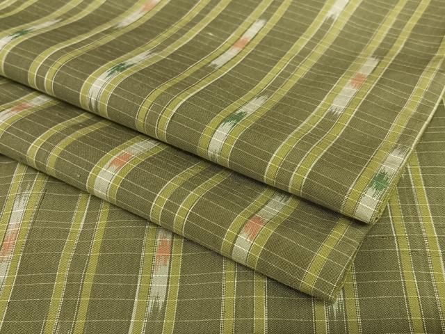 平和屋着物●上質な紬　間道　正絹　逸品　AAAV7137zg