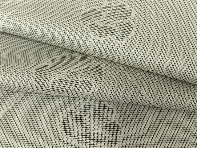 平和屋着物●お召　枝花文　正絹　逸品　AAAV7144zg