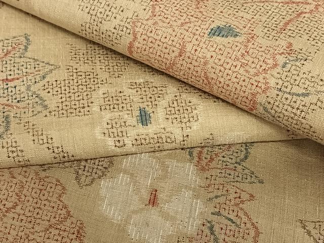 平和屋着物●本場結城紬　重要無形文化財　100亀甲　草花文　飛び亀甲柄　小田急百貨店扱い　正絹　逸品　AAAV7190zg