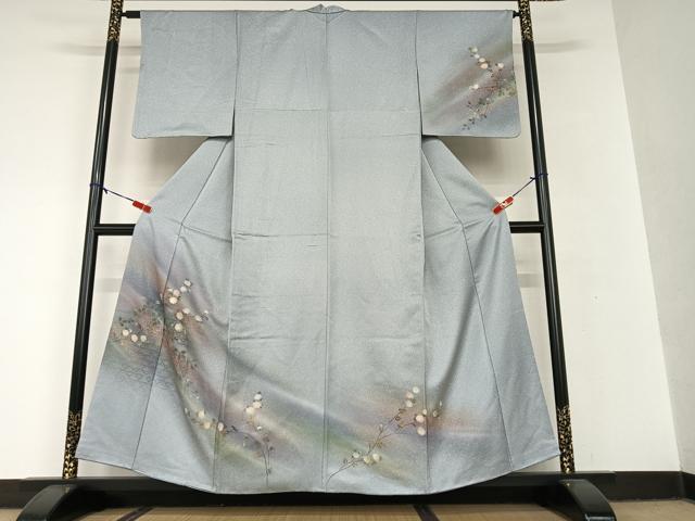 平和屋着物●訪問着　手描き　花籬文　暈し染め　金彩　正絹　逸品　AAAV7256zg