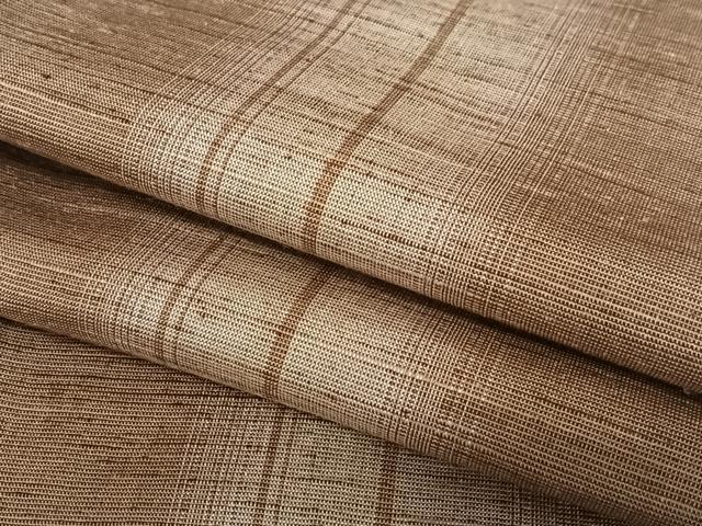 平和屋着物●上質な紬　縞　正絹　逸品　未使用　AAAV7263zg