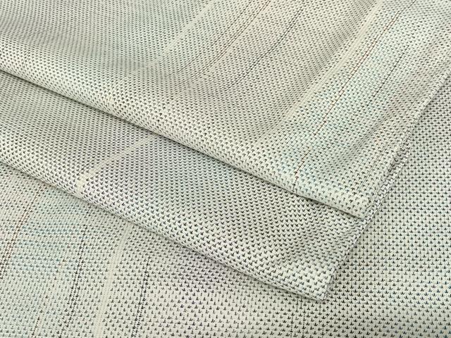 平和屋着物●本場大島紬　白大島　9マルキ　変わり縞　正絹　逸品　AAAV7295zg