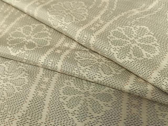 平和屋着物●本場大島紬　白大島　立涌花文　正絹　逸品　AAAV7311zg