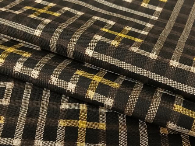 平和屋着物●本場大島紬　龍郷絣　秋名バラ　正絹　逸品　AAAV7359zg