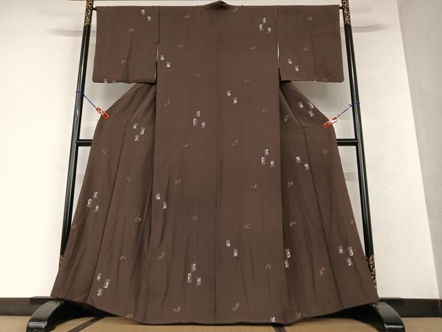 平和屋着物○上質な小紋 干支 金彩 正絹 逸品 AAAV7447zg