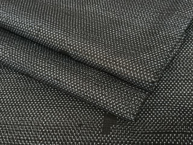 平和屋着物●塩沢紬　正絹　逸品　AAAV7455zg