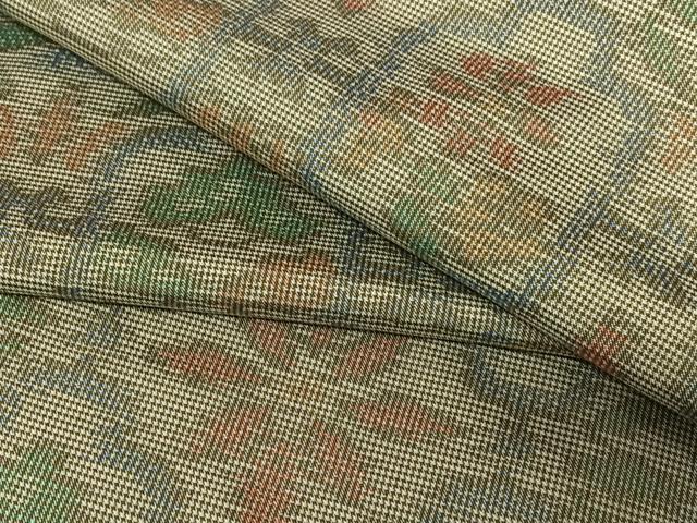 平和屋着物●本場大島紬　一元7マルキ　花松文　正絹　逸品　AAAV7477zg