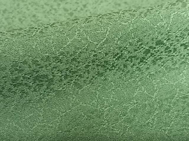 平和屋着物●上質な色無地　氷割れ地紋　木賊色　正絹　逸品　AAAV7497zg 平和屋着物○上質な色無地 氷割れ地紋 木賊色 正絹 逸品 AAAV7497zg