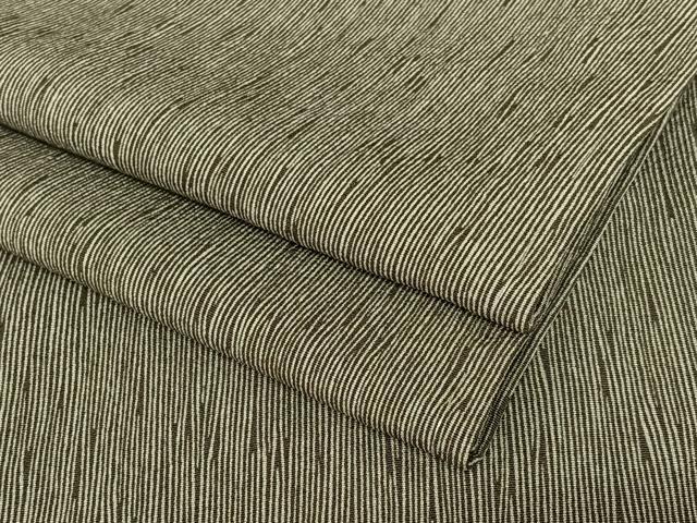 平和屋着物●江戸小紋　雨入り万筋　樺茶色×白色　正絹　逸品　未使用　AAAV7517zg