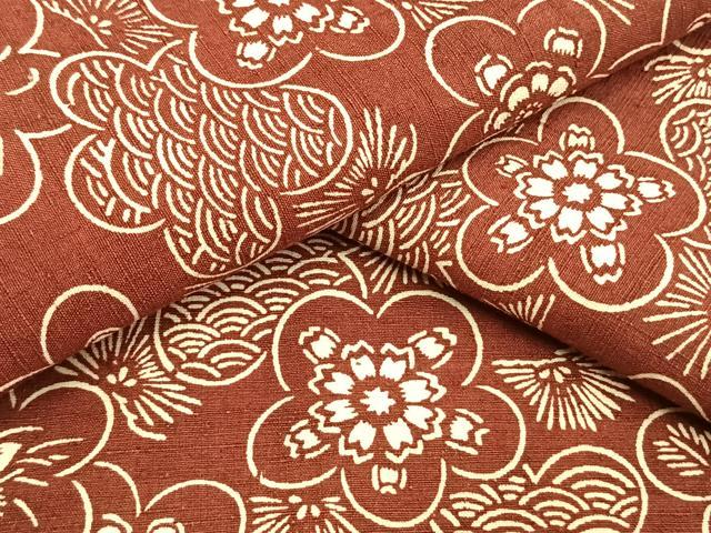 平和屋着物▽上質な小紋　単衣　紬地　花づくし　正絹　逸品　未使用　AAAV8325fy