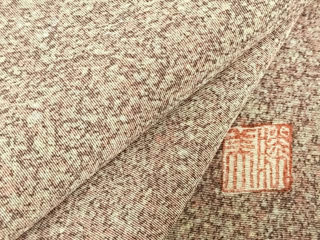 平和屋着物▽本薪蝋染工芸作家　木村勝美　小紋　単衣　霞文　正絹　逸品　未使用　AAAV8407fy