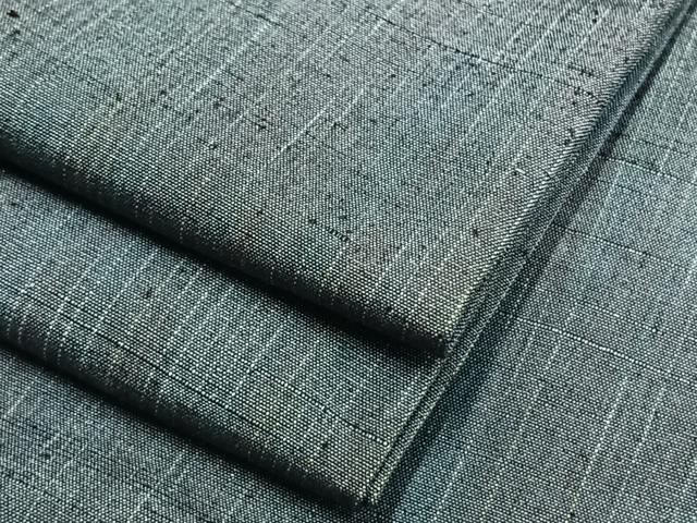平和屋着物▽上質な紬　単衣　縞　正絹　逸品　AAAV8408fy