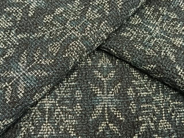 平和屋着物▽小紋　単衣　幾何学文様　AAAV8425fy