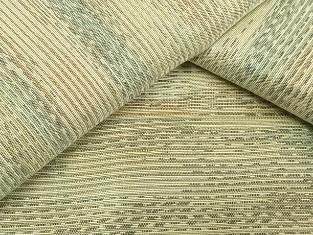 平和屋着物▽上質な紬　単衣　霞文　正絹　逸品　AAAV8433fy