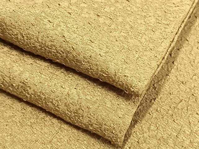 平和屋着物▽上質な色無地　単衣　木蘭色　正絹　逸品　AAAV8480fy