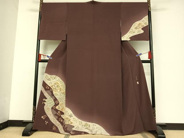 平和屋着物●越後十日町の一流染匠　桐屋・翠山工房　訪問着　辻が花　絞り　やまと誂製　正絹　逸品　AAAV9022np