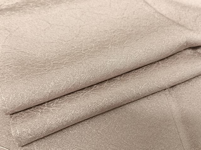 平和屋着物●上質な色無地　氷割れ地紋　紅藤色　正絹　逸品　未使用　AAAV9051np