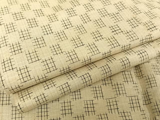 平和屋着物●上質な紬　網目文　正絹　逸品　AAAV9084np