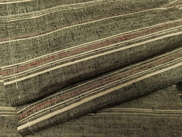 平和屋着物●上質な紬　縞　正絹　逸品　未使用　AAAV9088np