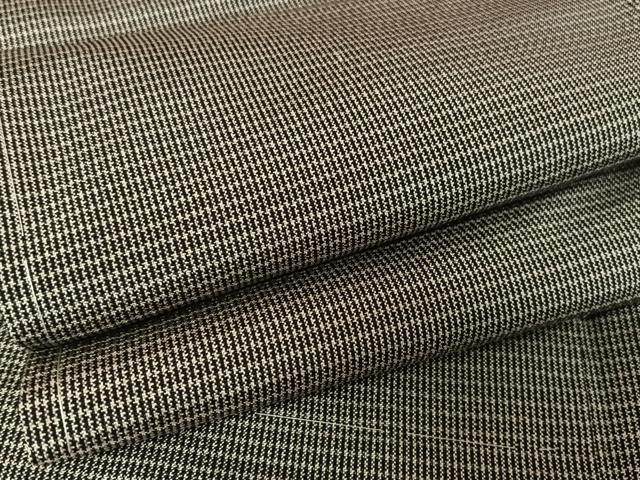 平和屋着物●男性　本場大島紬　格子　正絹　逸品　未使用　AAAV9090np