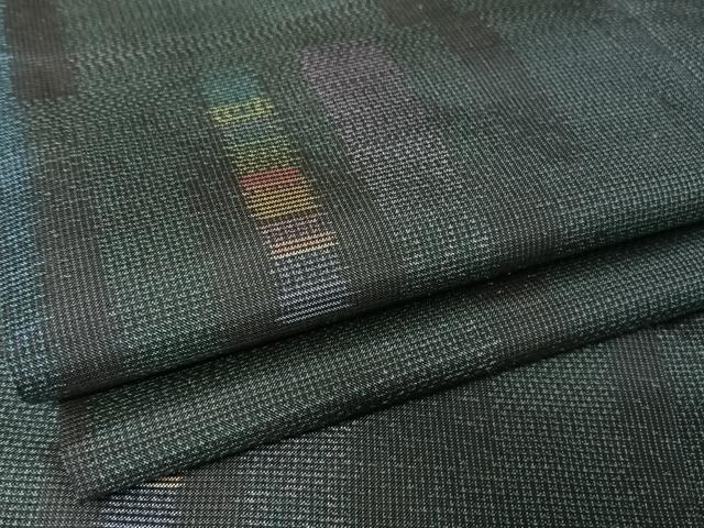 平和屋着物●本場大島紬　縞　正絹　逸品　AAAV9115np