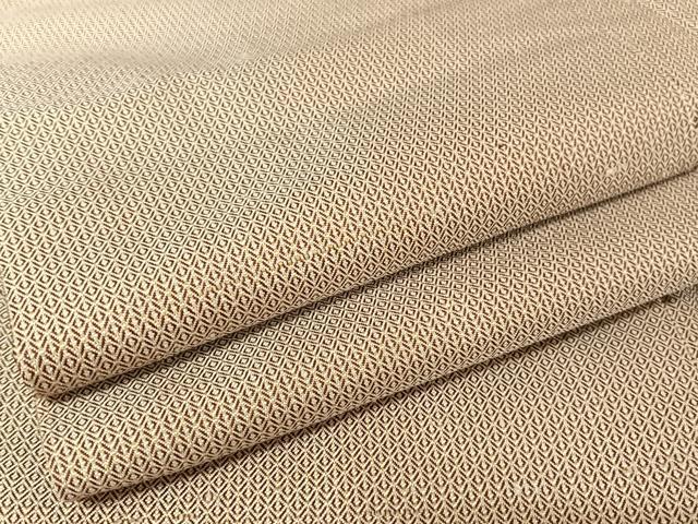 平和屋着物●男性　紬　綾織　菱文　正絹　逸品　AAAV9174np