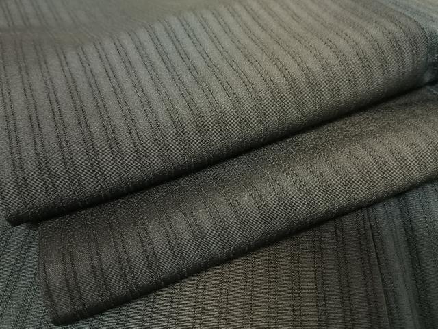 平和屋着物●上質な小紋　縞　暈し染め　正絹　逸品　AAAV9187np