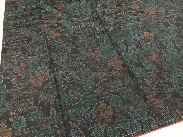 平和屋着物●本場大島紬　草木文　正絹　逸品　未使用　AAAV9424ph