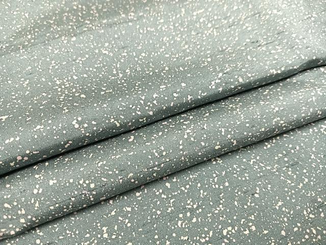 平和屋着物●石川県指定無形文化財　牛首紬　白山工房　手織り　霞文　たたき染め　やまと誂製　正絹　逸品　未使用　AAAV9429ph