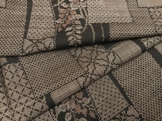 平和屋着物●本場大島紬　9マルキ　吉祥花文　正絹　逸品　未使用　AAAW0035ph