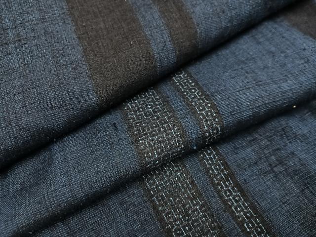 平和屋着物●本場結城紬　重要無形文化財　100亀甲　間道　正絹　逸品　AAAW0076ph