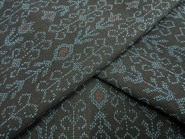 平和屋着物▽小紋　単衣　幾何学文様　AAAW1322fy